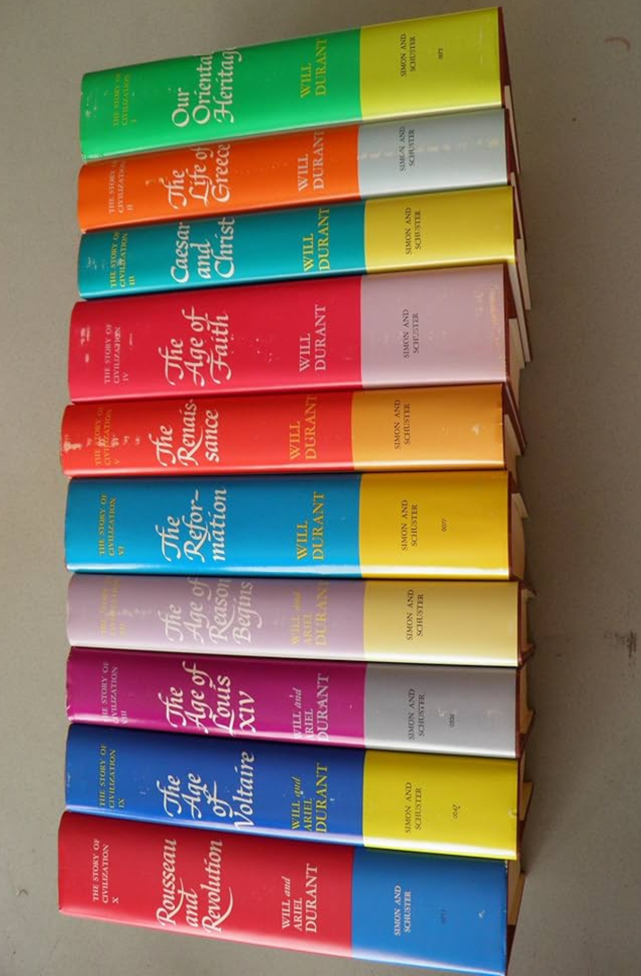 The Story of Civilization | Volumes : Set in 11 | Will & Ariel Durant ...